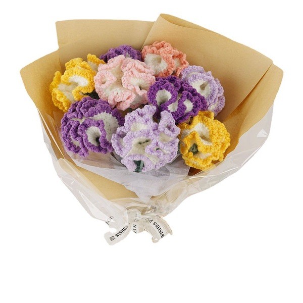 crochet flower bouquet bunga crochet bouquet bunga crochet Bunga buatan ...