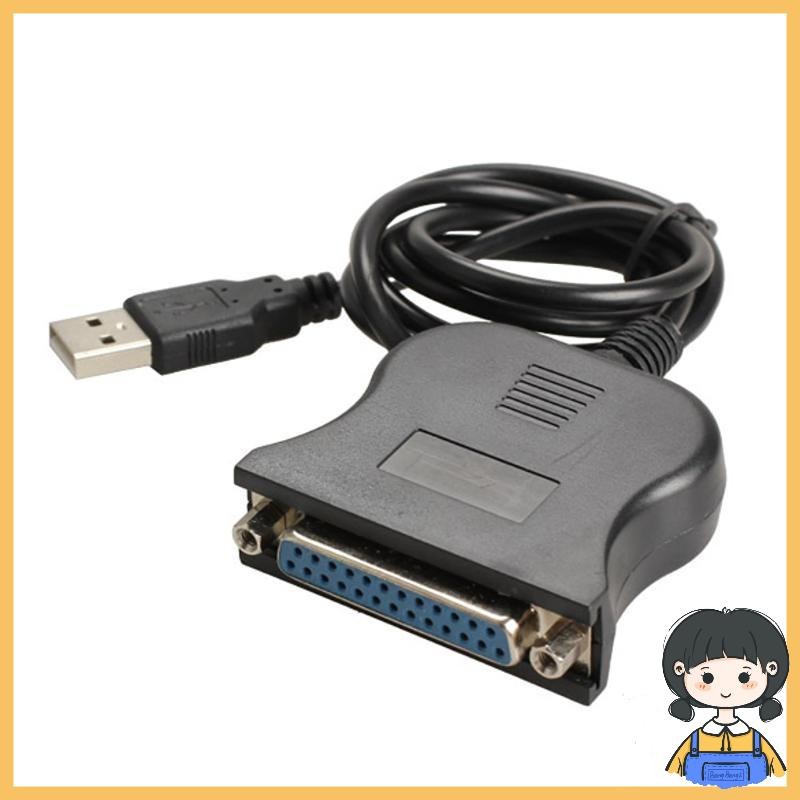 Bang Black 80cm USB 2 0 to DB25 25Pin Female Port Print Converter ...