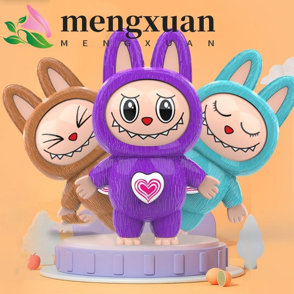 MENGXUAN Labubu Face Changing Doll, Bell Keychain Interactive Labubu ...