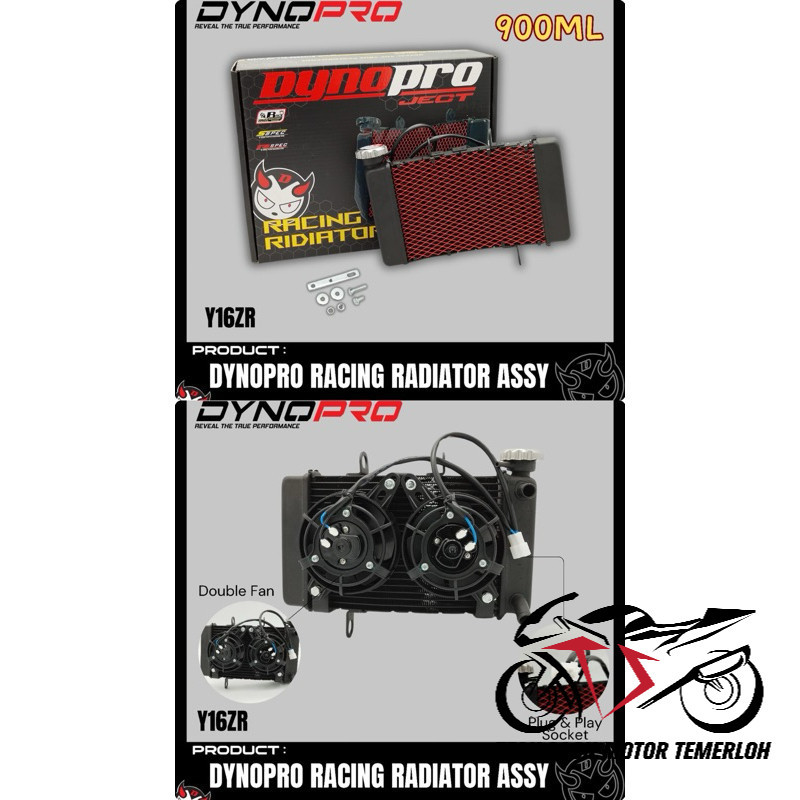 TWIN FAN SET NEW ITEM Y16 (DYNOPRO) RADIATOR 900ML 2 BIG BLOWER 900ml ...