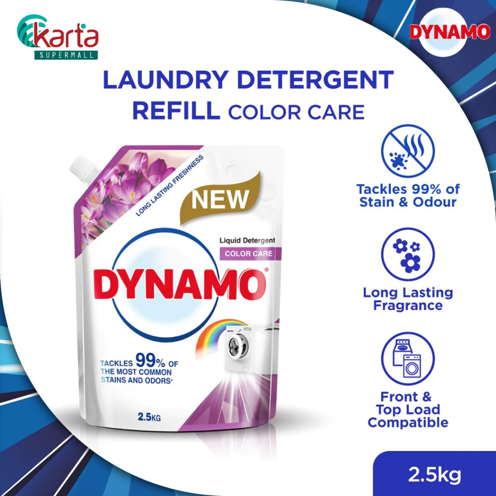 DYNAMO Laundry Detergent Liquid Color Care 2.5kg (Refill Pack) | Shopee ...