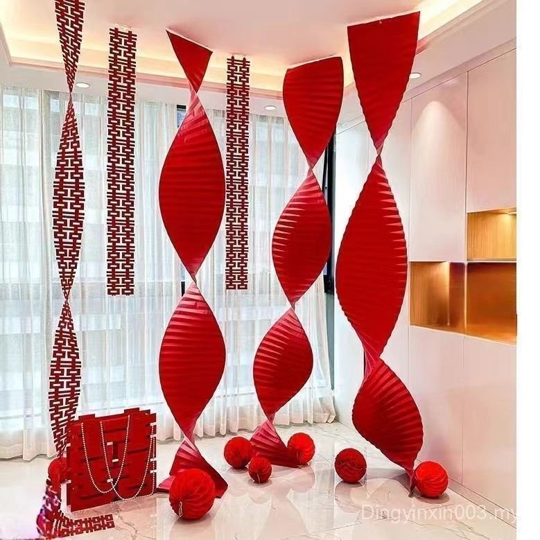 Wedding Props Folding Corrugated Paper Wave Origami Festive Decoration ...