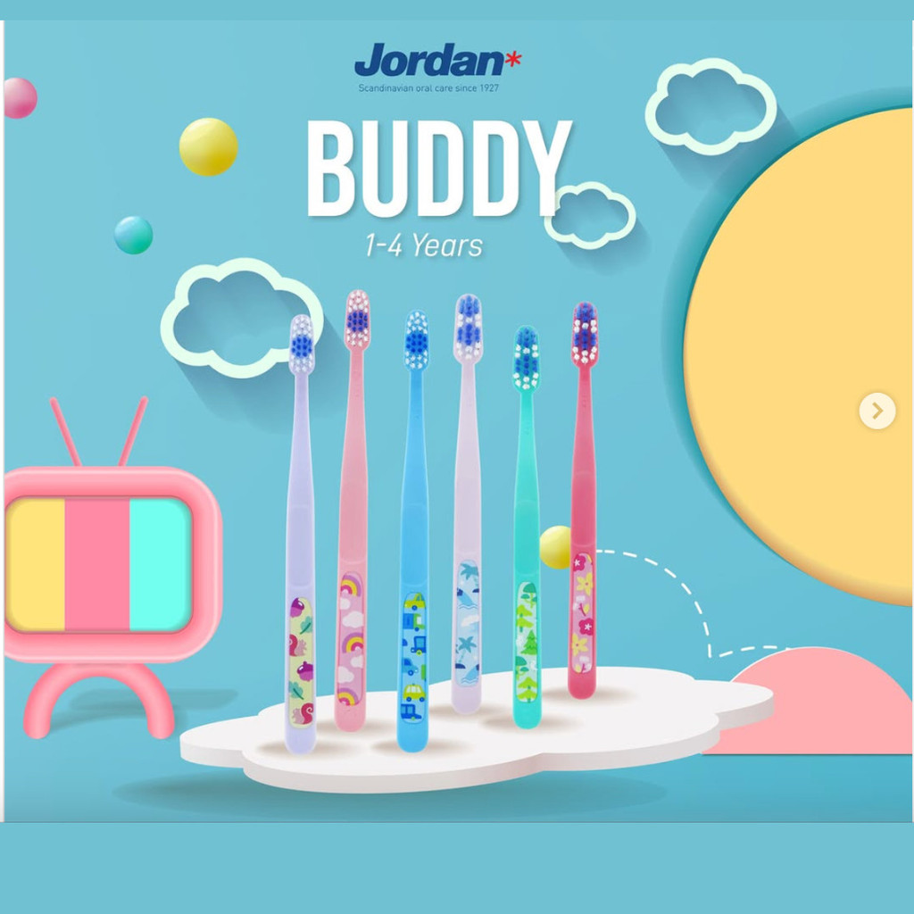 Jordan Supersoft Toothbrush Buddy (1-4yrs) (Random Colour Pick) | Shopee Malaysia
