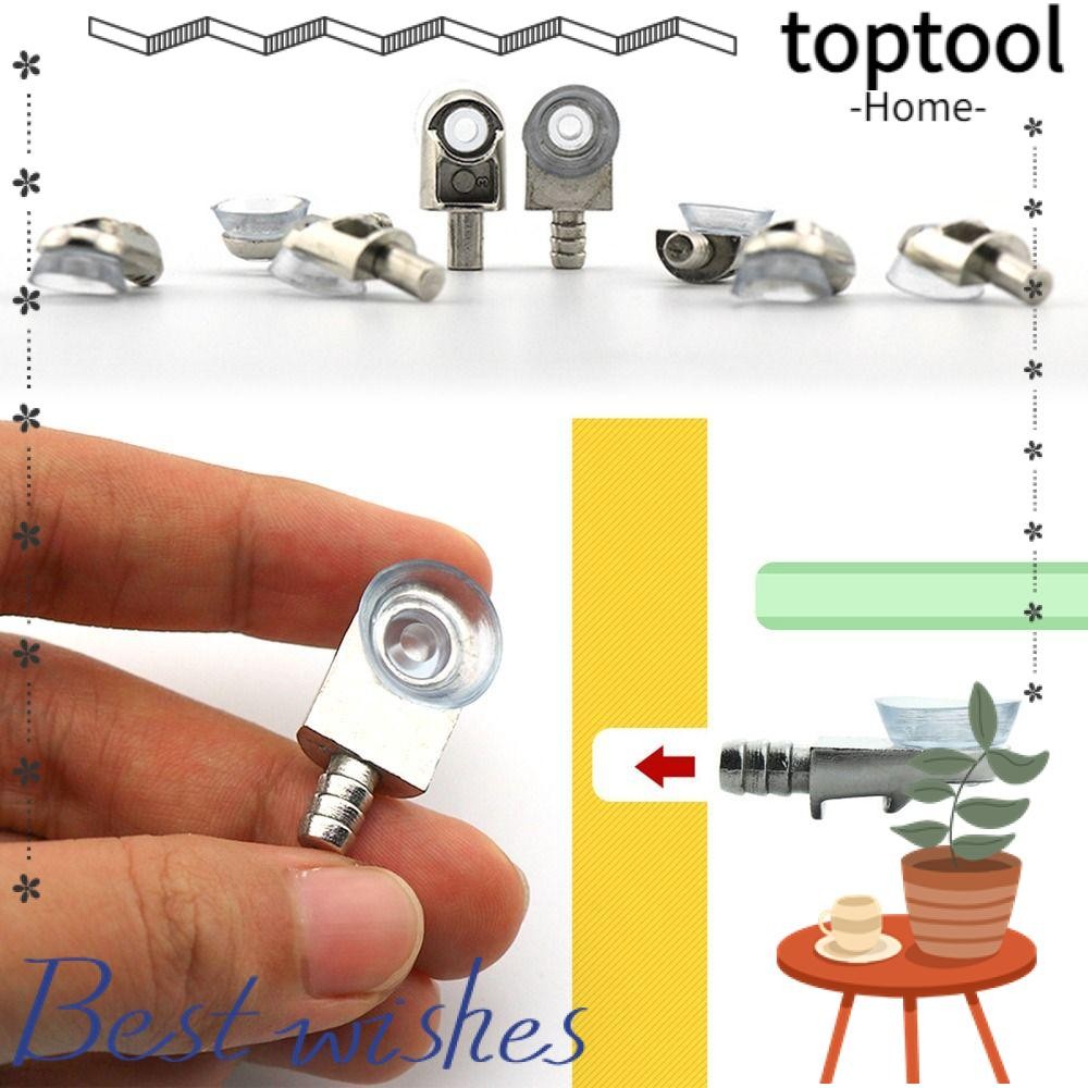 TOPTOOL 10Pcs/pack Glass Holder Zinc Alloy L Shape Wardrobes Closet Partition Steel Studs Peg ...