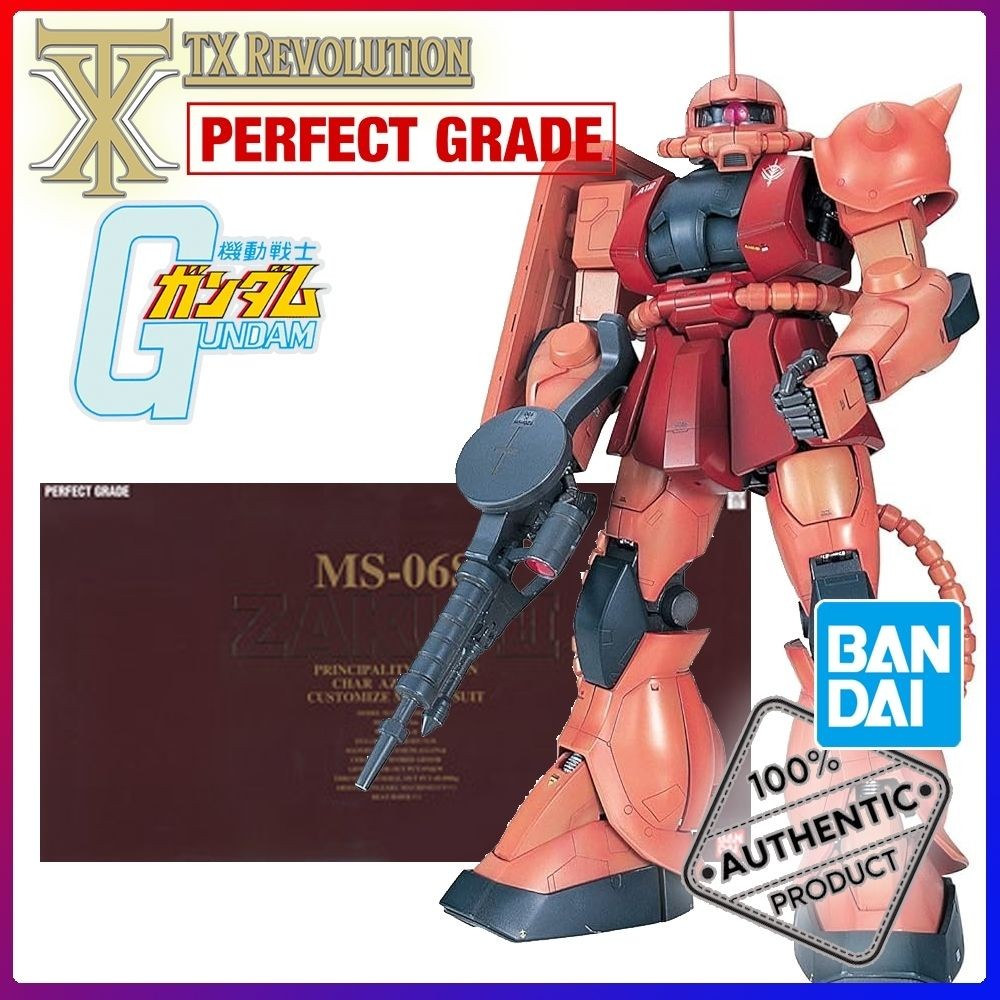 PG MS-06S Char`s Zaku II char perfect grade zaku 2 red comet | Shopee ...