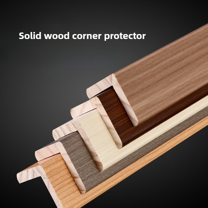 Solid wood corner protection strip Corner protection strip Living room ...