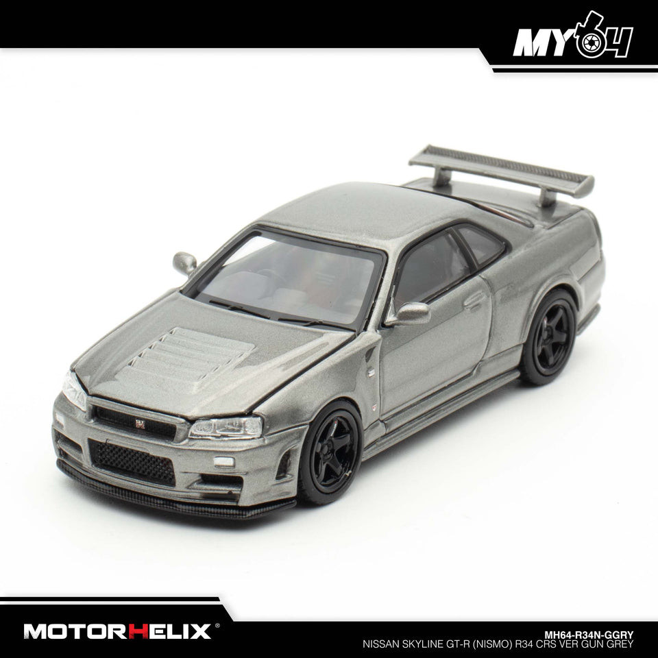 [Motorhelix] Nissan Skyline GT-R (Nismo) R34 CRS VER - Gun Grey | Shopee Malaysia