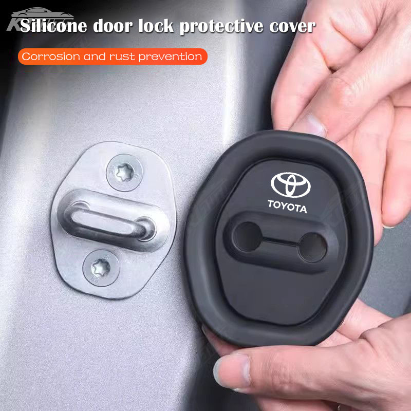 Toyota Car Door Lock Cover Protection Decoration Door Shock Pad ...