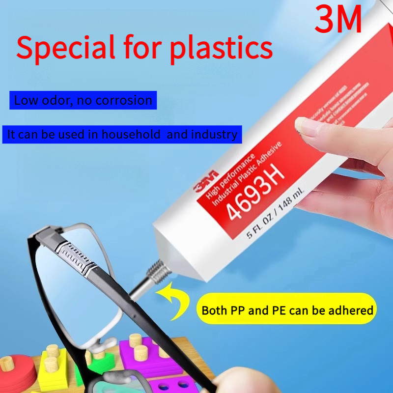3M 4693H Transparent Plastic Adhesive For Various Plastic Lamps, 4799L ...