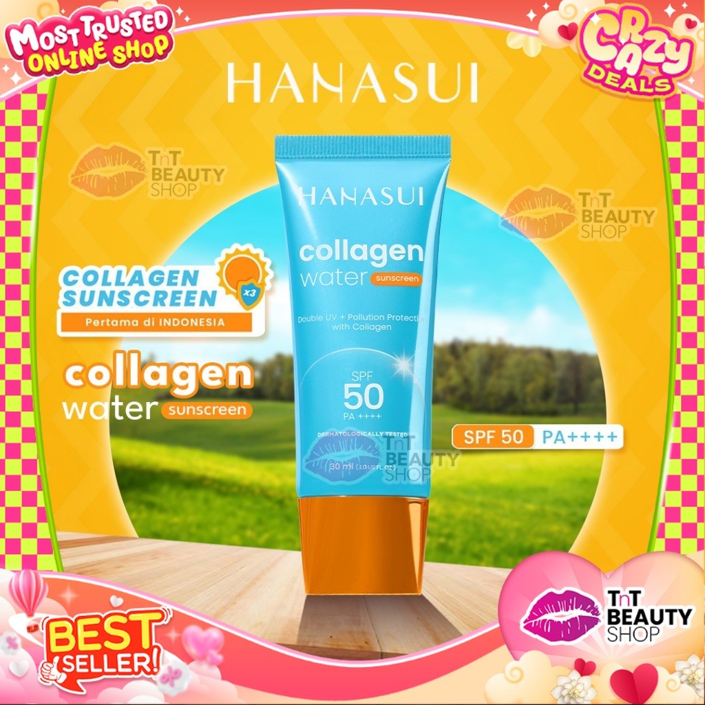 Hanasui collagen water sunscreen spf 50 - 30 ml | TnT Beauty Shop ...
