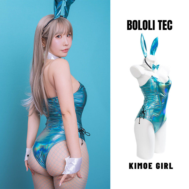 BOLOLI Japanese Original Design Cyber Laser Colorful Conjoined Support Bunny Girl Sexy Private ...