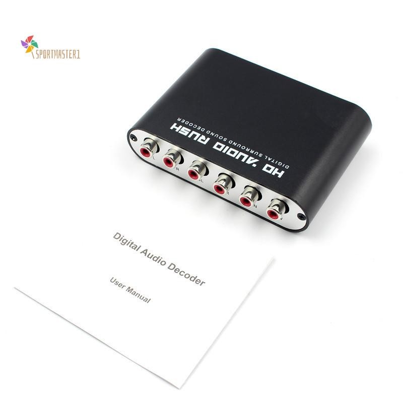Digital 5.1 Audio Decoder Dts/Ac-3 Optical To 5.1-Channel RCA Analog ...