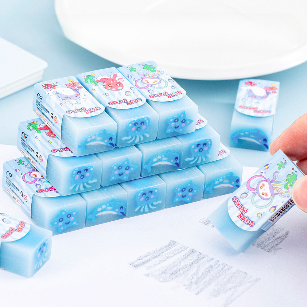 Dust-Free Eraser Cute Sandwich Eraser Student Stationery Animal Eraser ...