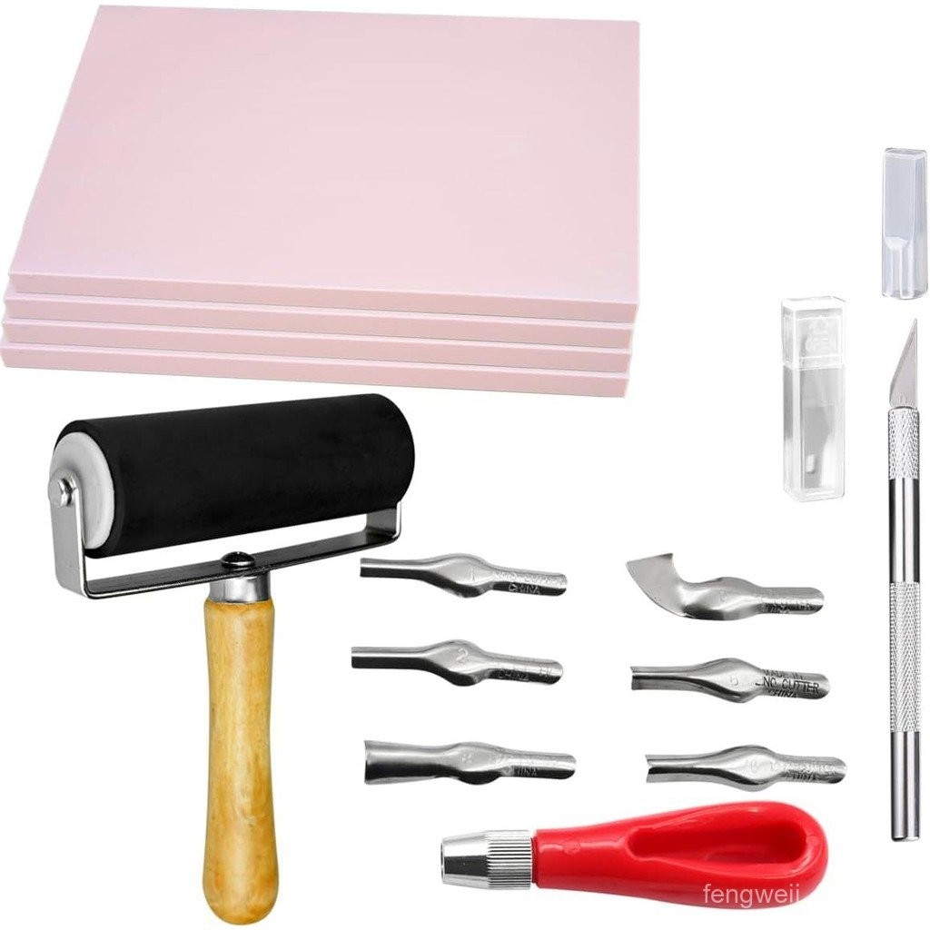 Engraving Dedicated Rubber Brick DIY Rubber Stamp Engraving Tool Set ...