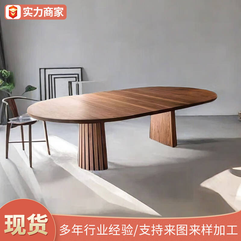 HY Medieval Style Board Style Dining Table Modern Simple B & B Large ...