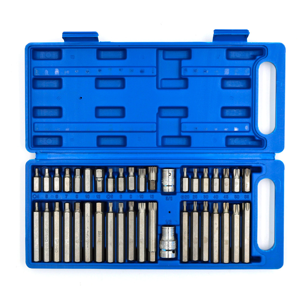 40pcs S2 Material Allen Hex Star wrench set Spline bit Torx Socket ...