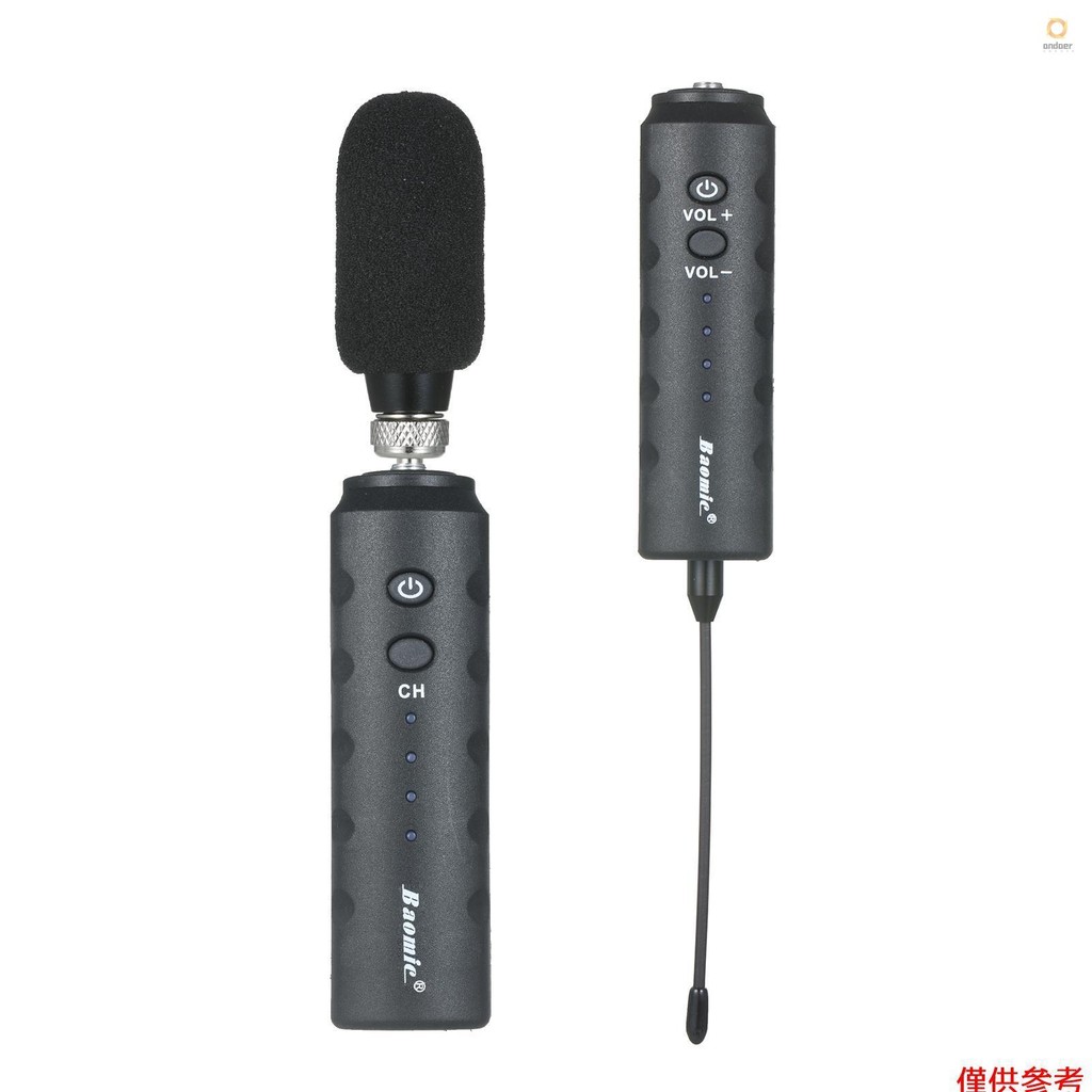 Baomic Mini Wireless Microphone Receiver & Transmitter System UHF ...
