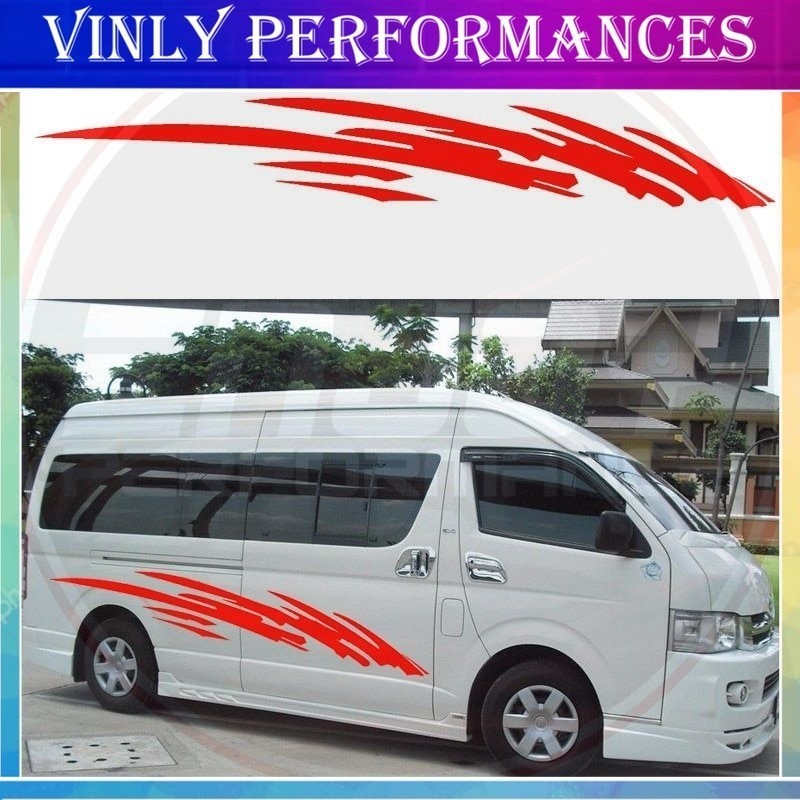 For Hot 2x Running Forward Outdoors Car Stickers for avan Motorhome ...