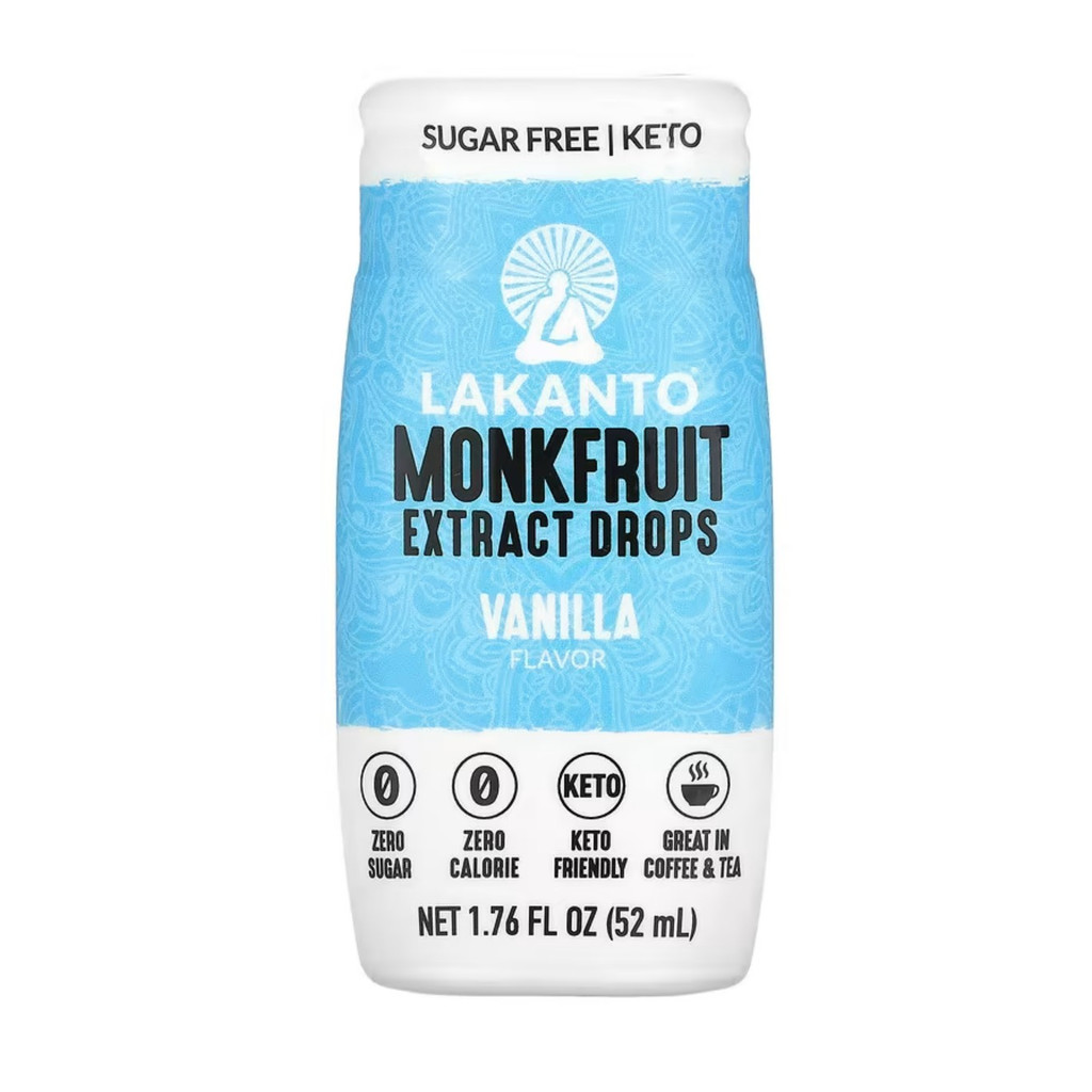 Lakanto, Monkfruit Extract Drops, Vanilla, Sugar Free Sweetener, Zero ...