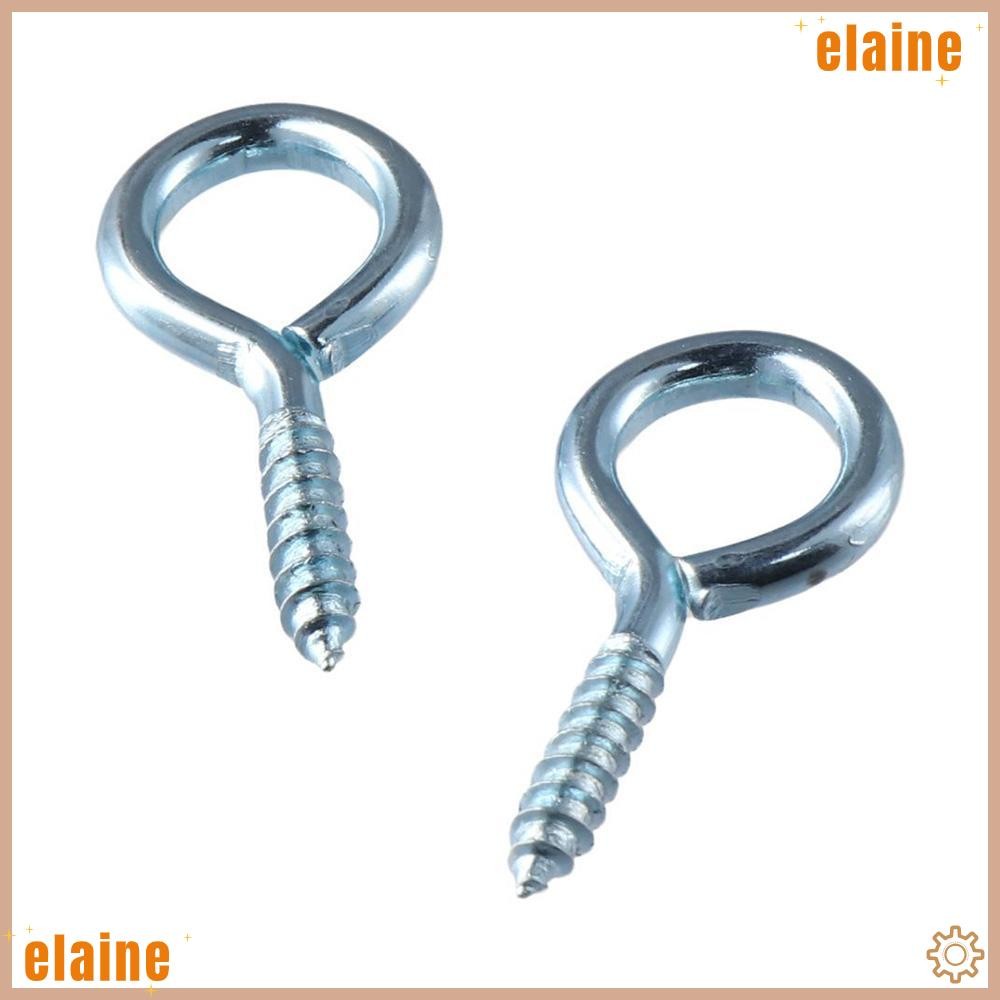 ELAINE2 30Pcs Eyepins Hooks, 35mm Self-tapping Screw Eye Hooks ...