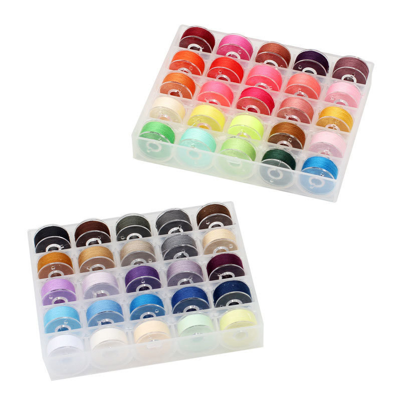 50 Colors with Thread Bobbin Sewing Household DIY 50 Colors Sewing ...