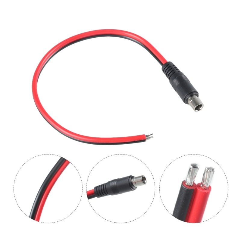 LI DC8020 Power Cable Female Male to Bare Wire Open End Adapter Cord ...
