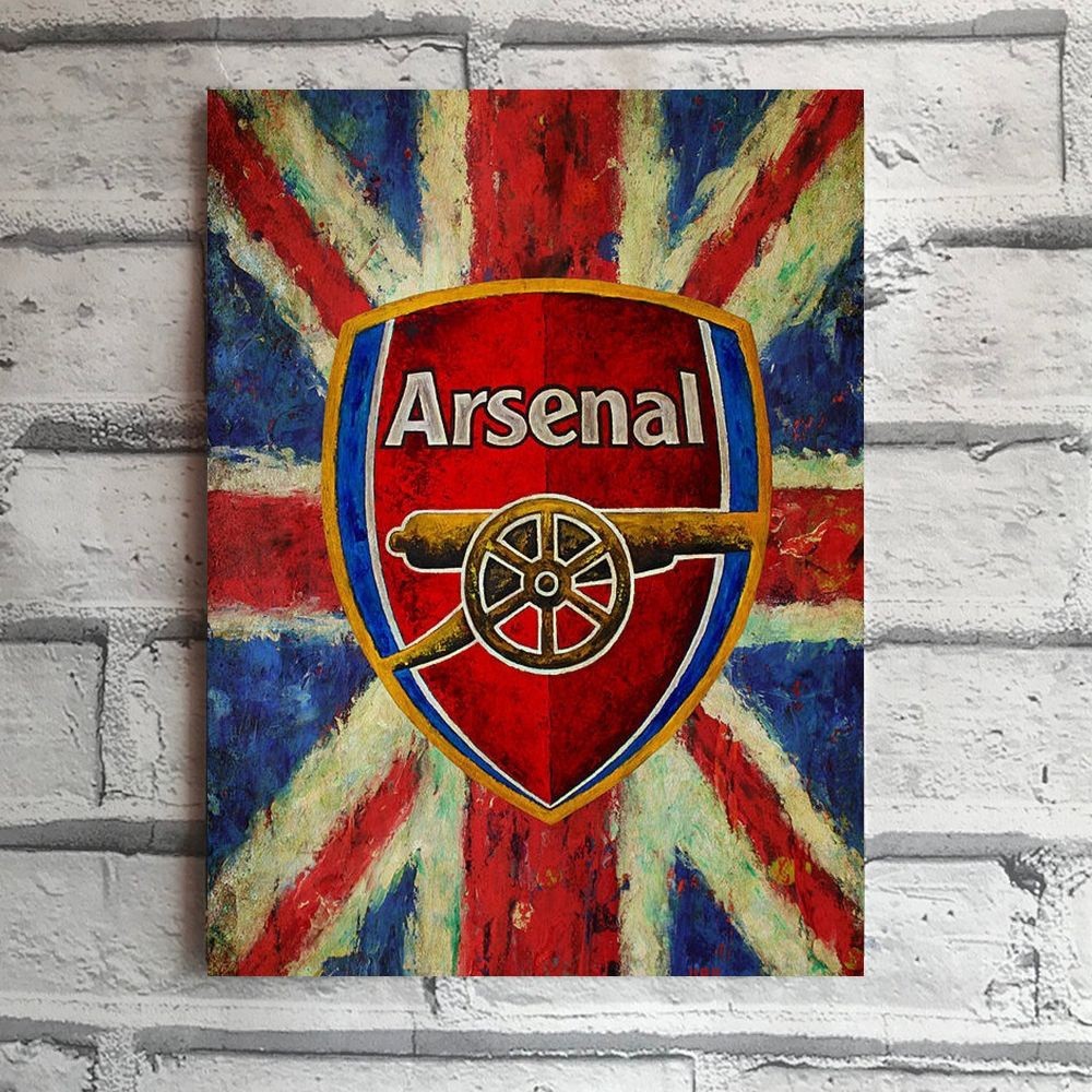 Arsenal FC Flag Metal Tin Sign Decor Pub Home Door Vintage Wall Art ...