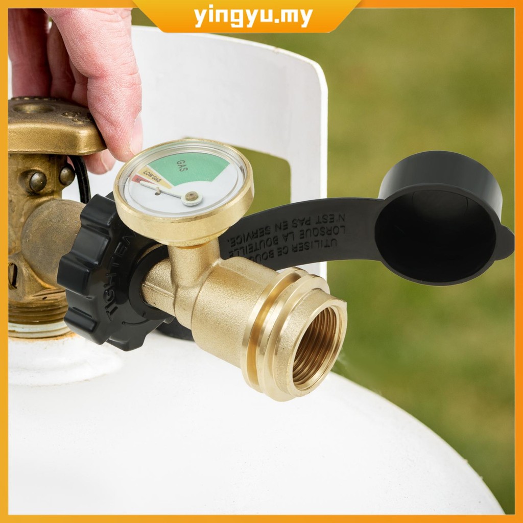100 lb Propane Tank Adapter Gauge Brass Propane Tank Gauge Level ...