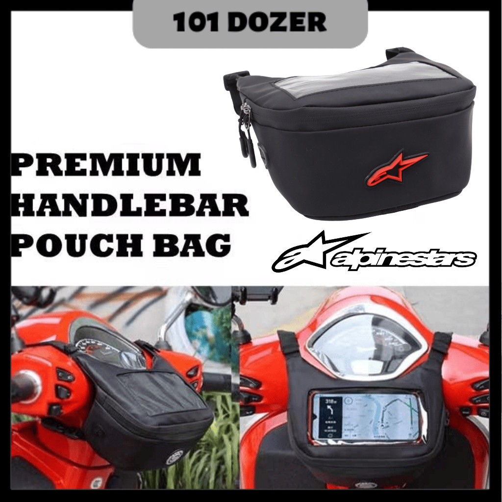 Motorcycle Premium Handlebar Bag Waterproof Waist Bag Pouch Bag Motor ...
