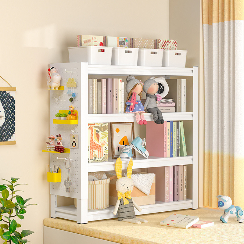 Bay Window Bookshelf Floor Storage Rack Multi-Layer Bookcase Balcony ...