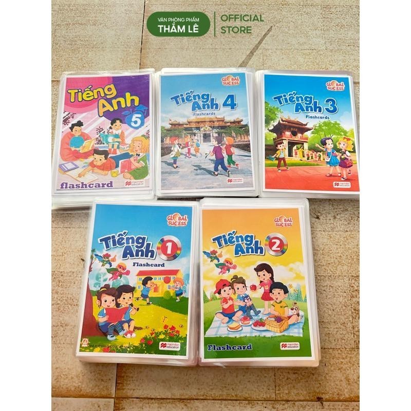 English flashcards for grades 1,2,3 4 5 global success, a5 size ...