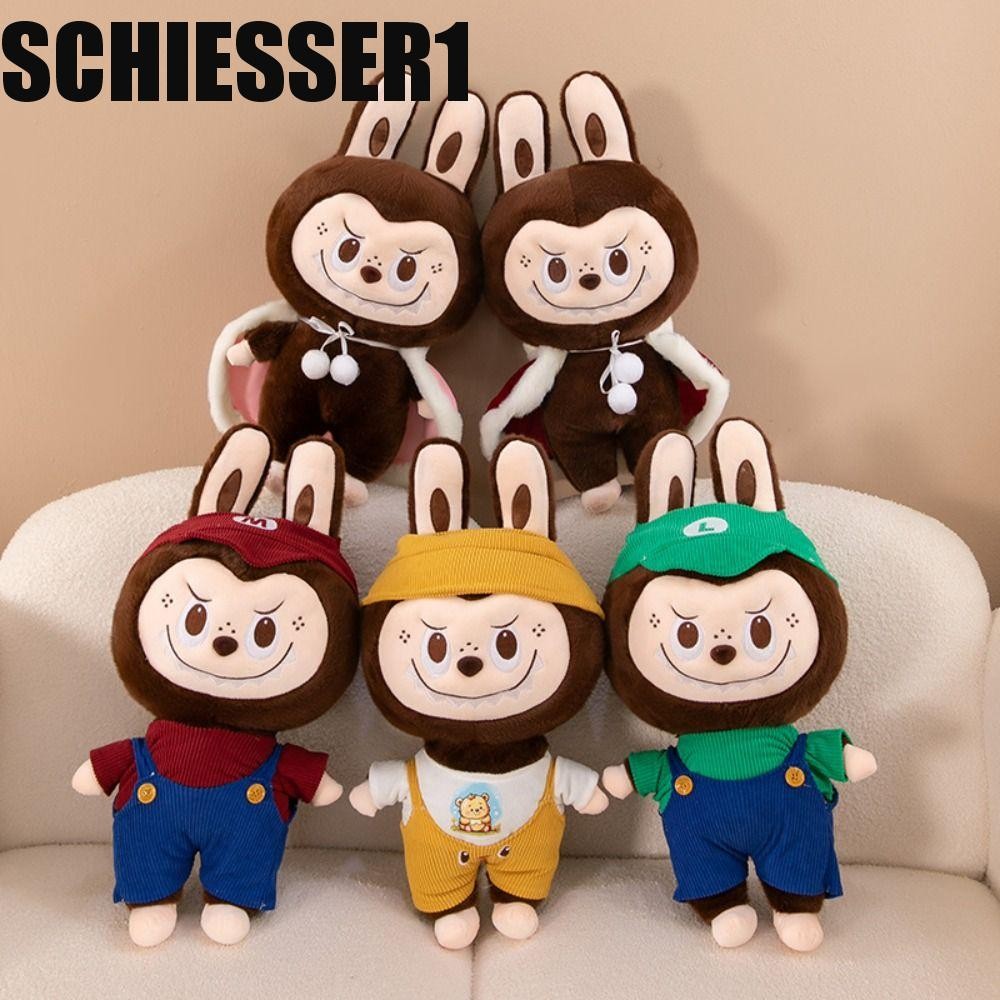 SCHIESSER1 Labubu Plush Stuffed Doll, Dress Up Cartoon Labubu Time ...