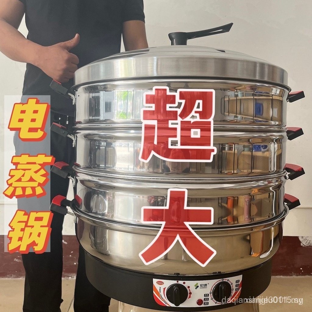 Hongsu Electric Steamer Household Large Capacity Multi-Layer Electric ...
