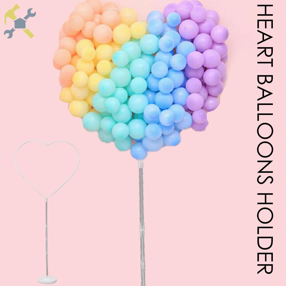 Heart Shape Balloon Column Stand Arch Frame Wreath Holder Wedding ...