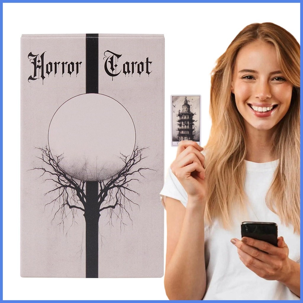 Tarot Cards Oracle Cards Horror Portable Psychological Oracle Deck ...