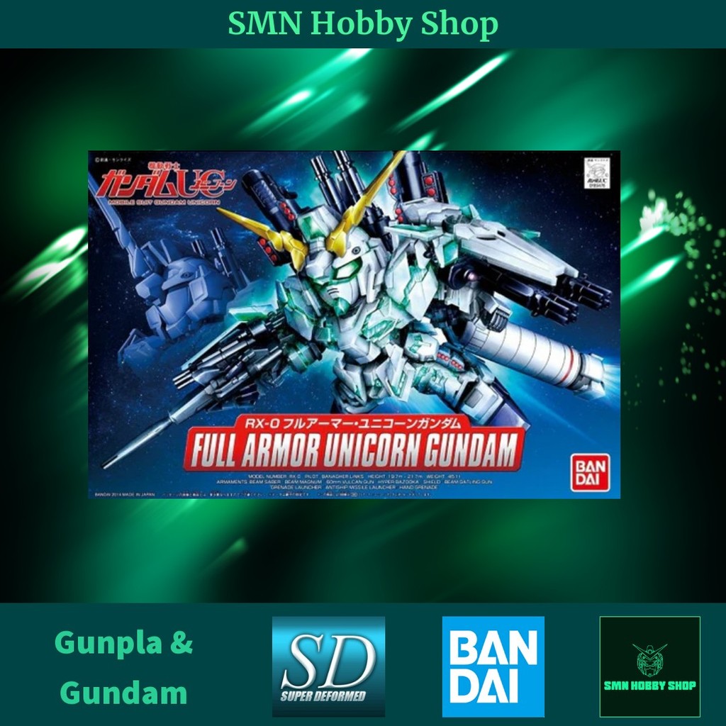 SDBB Super Deformed Full Armor Unicorn Gundam 390 Gunpla Gundam Toys ...