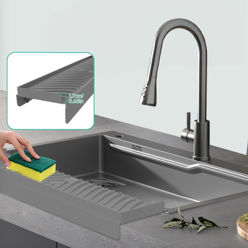 Silicone Splash-Proof Water Baffle, Suction Cup Sink Splash-Proof Water ...
