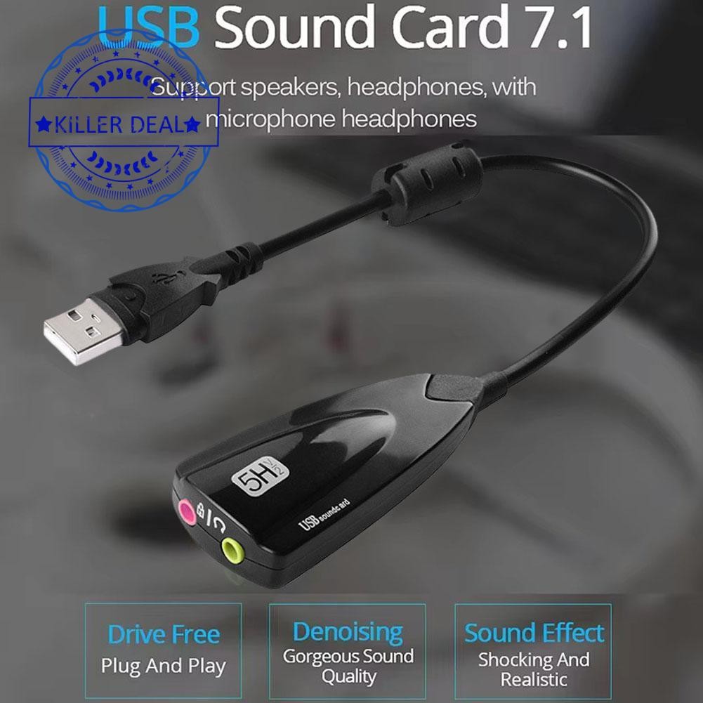 Usb Adapter Cable Usb External Sound Card With Cable Sound Card Laptop ...