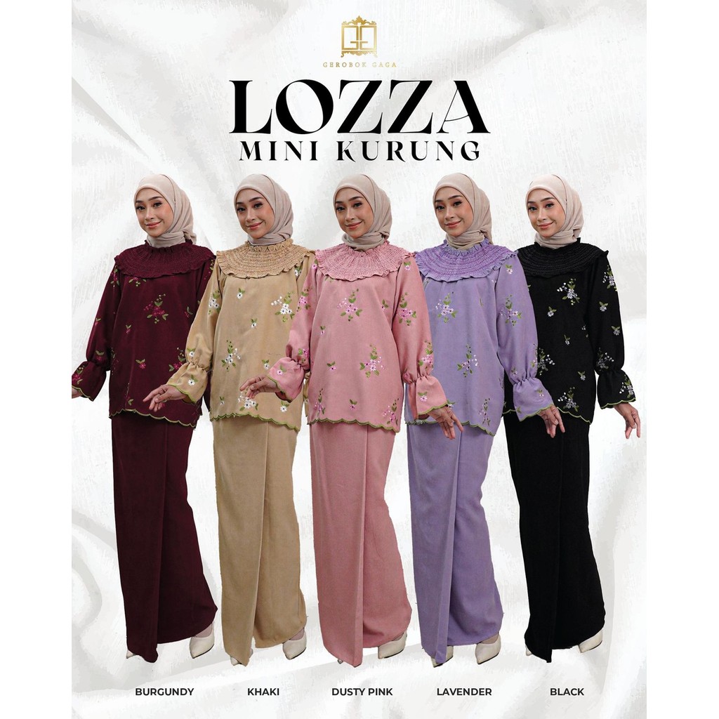 Mini Kurung Lozza By GEROBOK GAGA Brushed Cotton Series S-XL | Shopee Malaysia