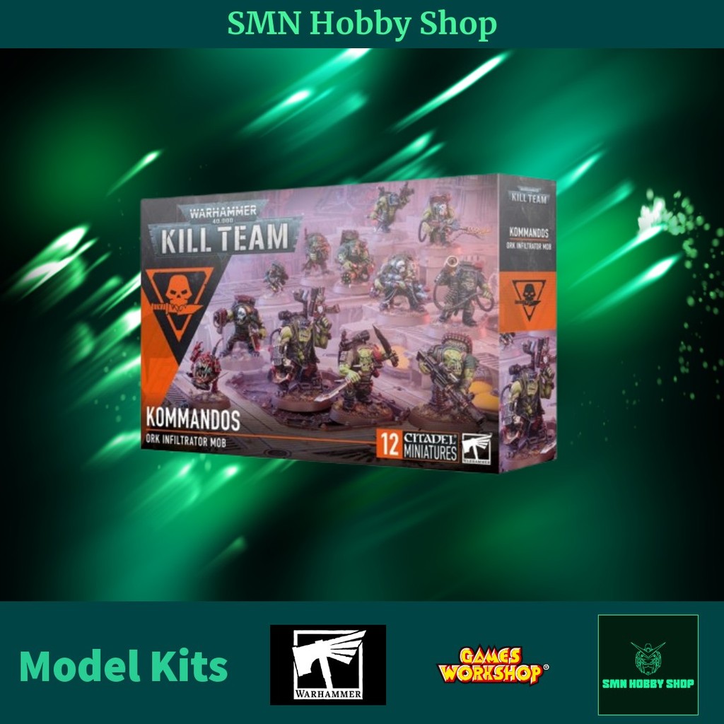 Miniatures Kill Team Kommandos Ork Infiltrator Mob 12 Miniatures ...