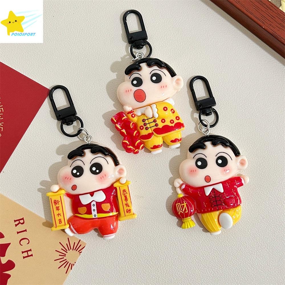 POLOSPORT Crayon Shin-chan Keychain, Crayon Shin-chan Anime Periphery ...