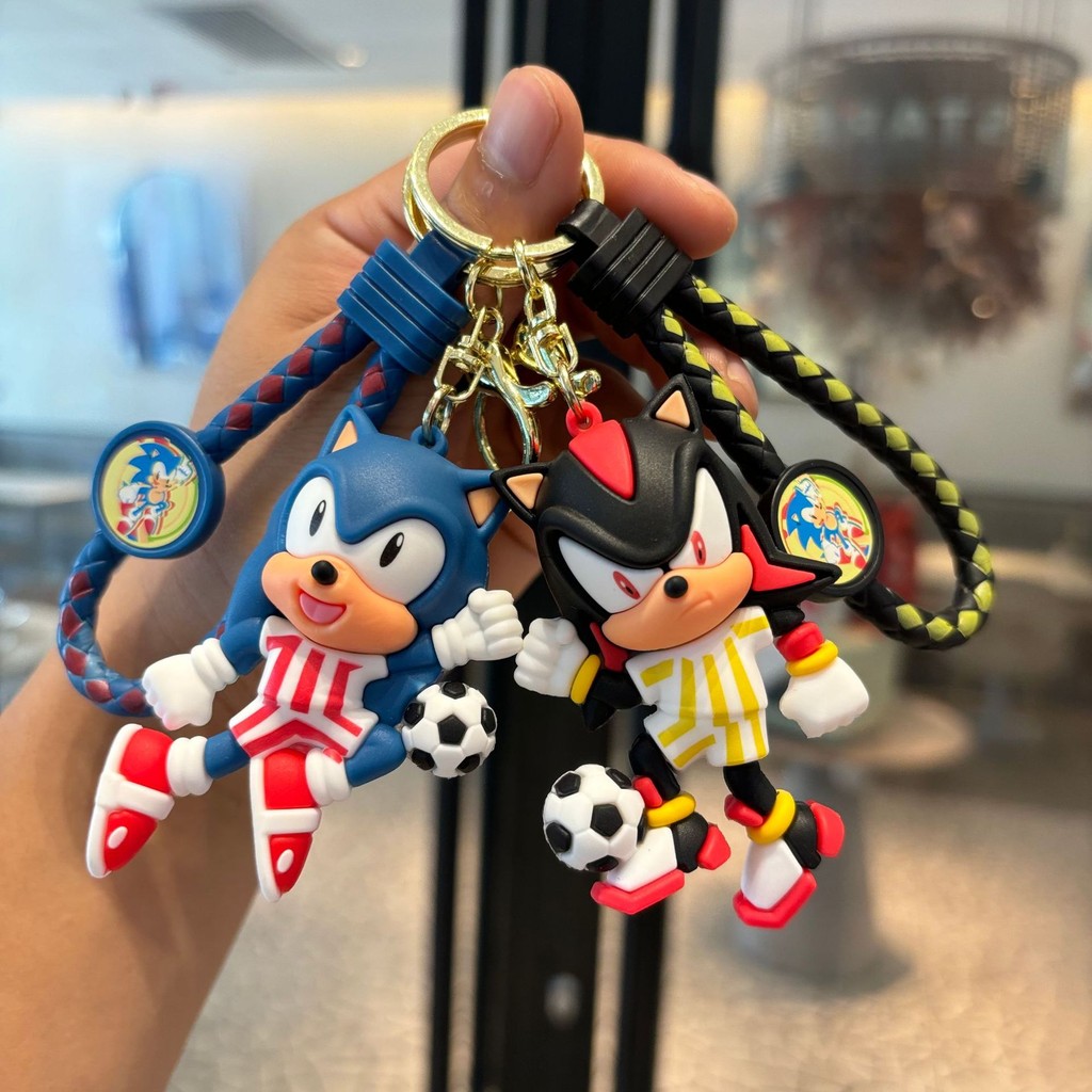 Sony Sonic Supersonic Hedgehog Kid Keychain pvc Doll Ornaments Baby ...