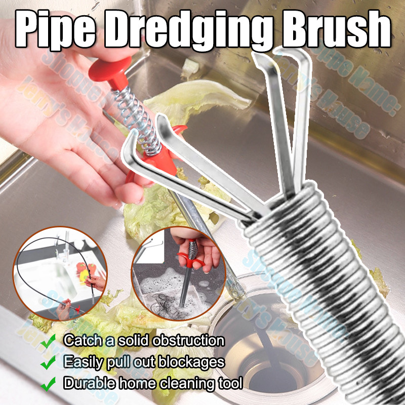 Drain Snake Spring Pipe Dredging Tool Drain Snake Cleaner Sticks Clog ...