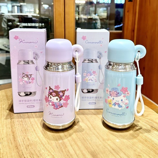 botol kuromi botol air tahan sejuk kuromi kuromi water bottle Cawan termos kanak-kanak Sanrio ...