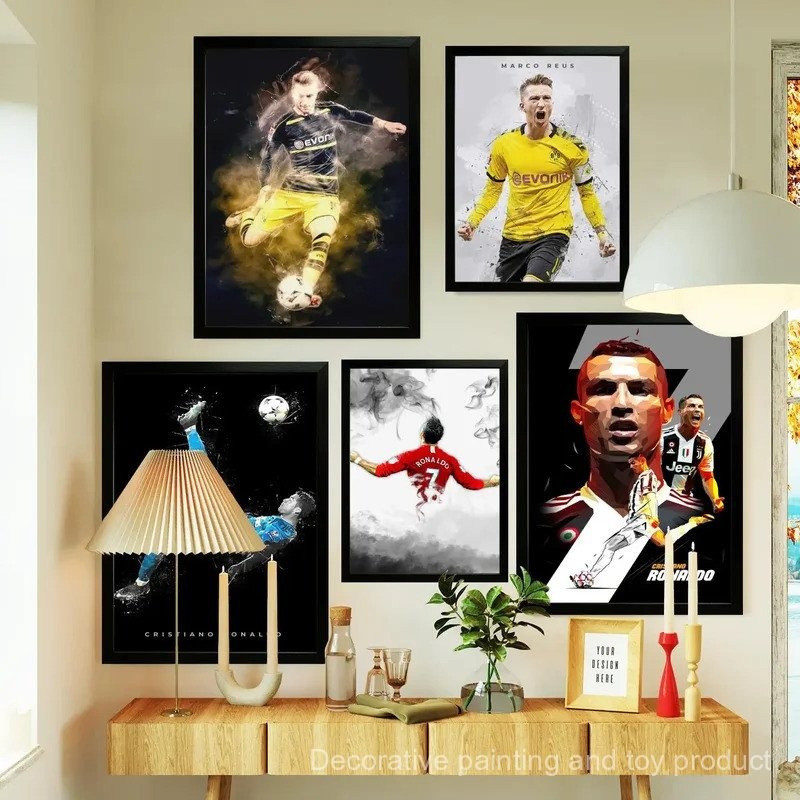 Marco Reus Sport Poster Prints Wall Art Canvas Painting Poster For ...