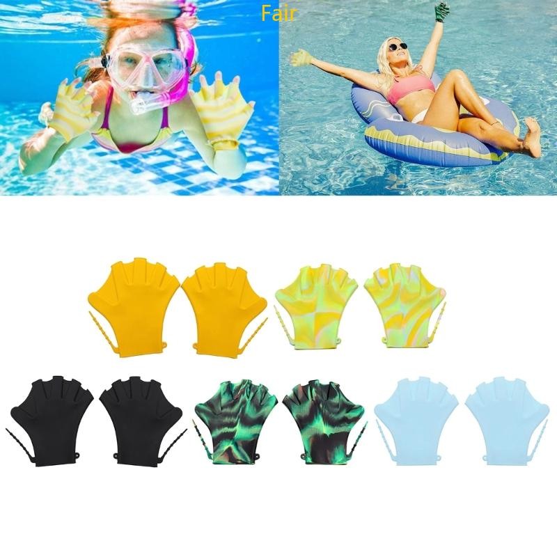Fair Swimming Glove Swimming Webbed Finger Aquatic Glove Webbed ...