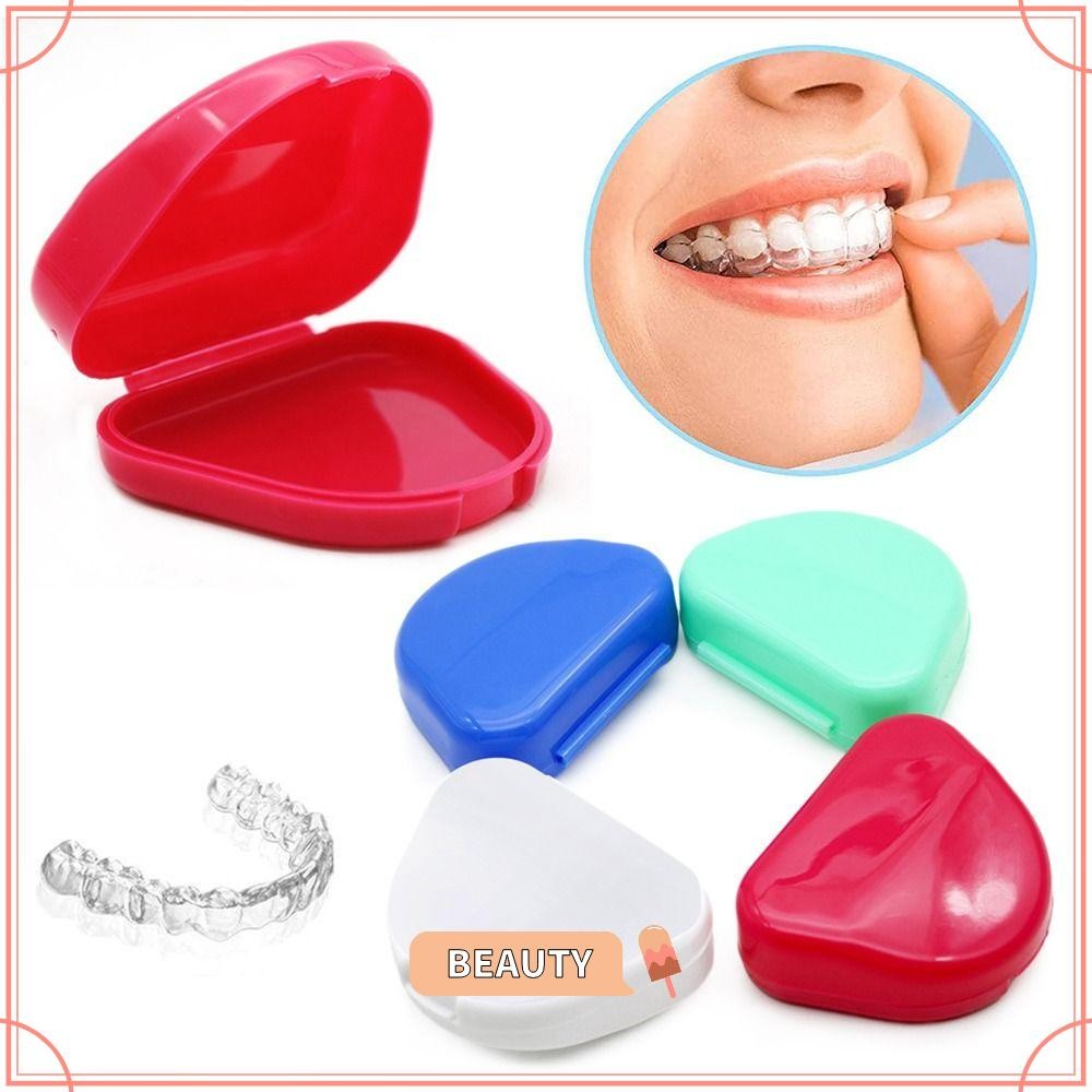 BEAUTYONE Retainer , Plastic Multiple Colors Denture Tray Box, Teeth ...