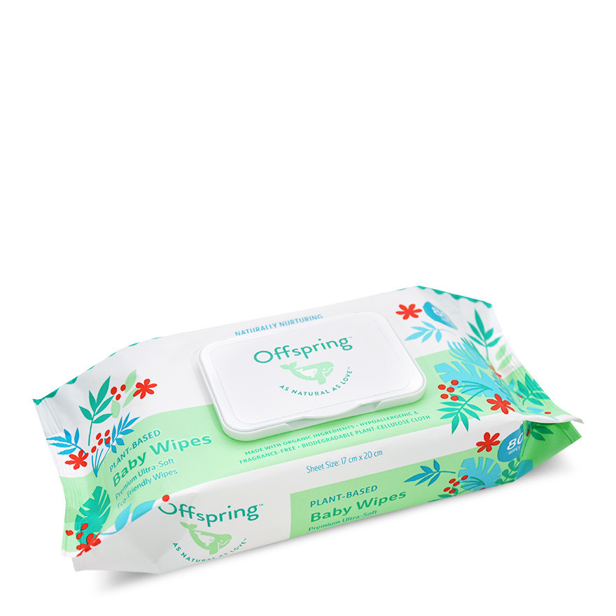 OFFSPRING Plant-Based Baby Wipes 80's | Shopee Malaysia
