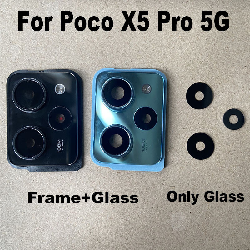 New For Xiaomi Poco X5 PRO Back Camera Glass Rear Camera Lens With ...