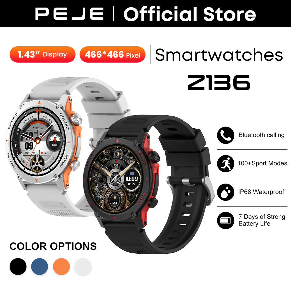 [PeJe Z136] Smart Watch 5cm 466 * 466 Round Screen JL7012A6 Main Core ...